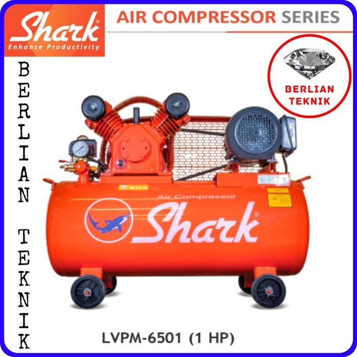 Jual Kompressor Angin Shark 1 HP Air Compressor Auto + Dinamo - Jakarta ...