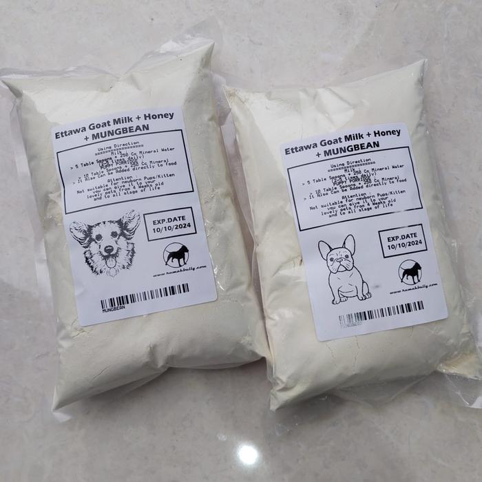 Jual Ettawa Goat Milk + Mung Bean / Susu Kambing Bubuk Anjing & Kucing ...