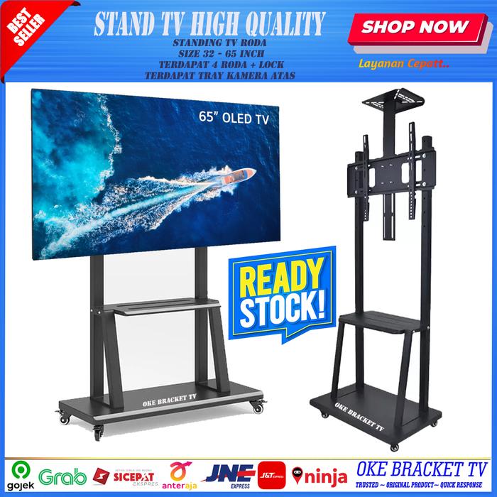 Jual Bracket standing / Brecket stand dorong all merek tv 32-65 inch ...