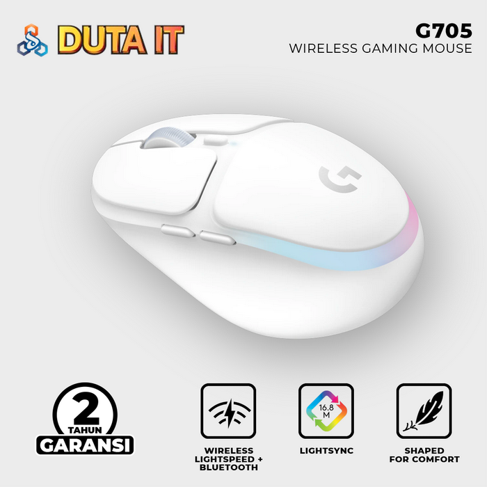 Jual Logitech G705 LIGHTSPEED Mouse Gaming Wireless Bluetooth - Jakarta ...