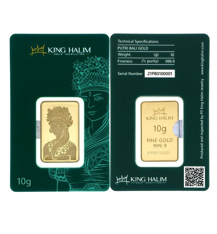 LOGAM MULIA EMAS KING HALIM 10GR - PUTRI BALI - Shop | Tokopedia