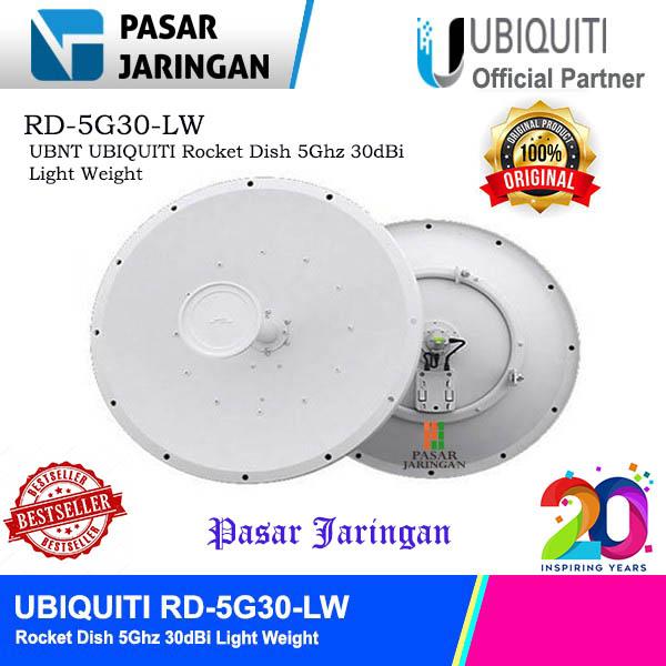 UBNT UBIQUITI RD-5G30-LW Rocket Dish 5Ghz 30dBi Light Weight - Shop ...