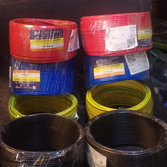 Jual Kabel Tunggal NYA PULUNG COPPER 1,5mm setara eterna( 50 Meter ...