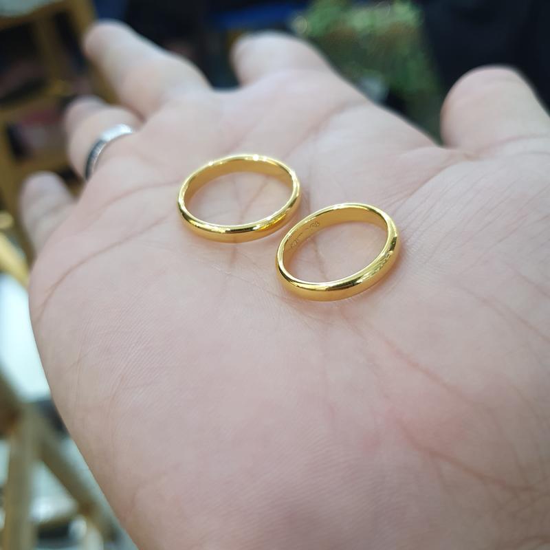 cincin ring polos kawin emas 700 - Shop | Tokopedia