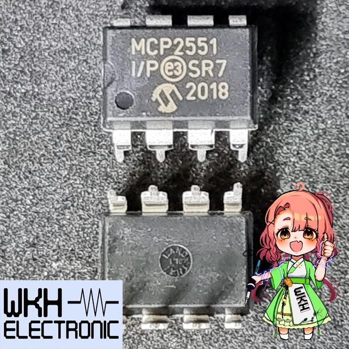 Jual ORIGINAL MCP2551 DIP MCP2551-I/P High Speed CAN BUS IC Controller ...