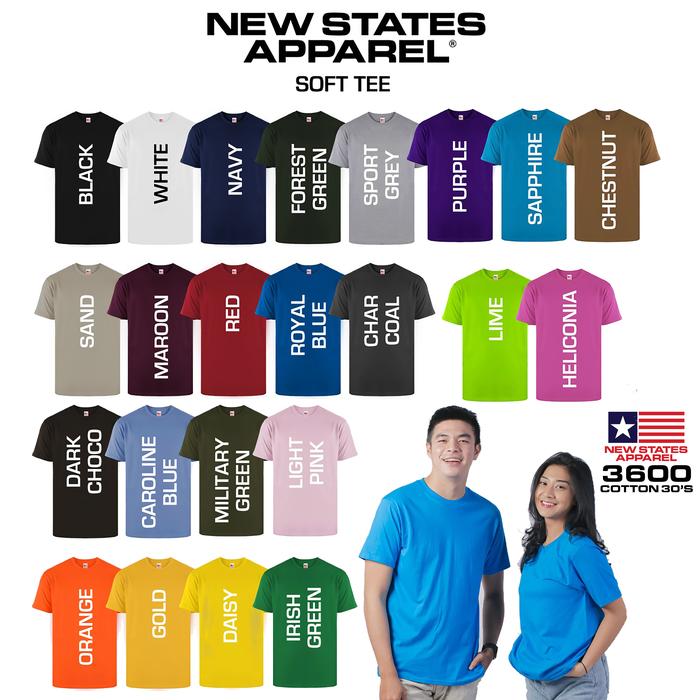 Jual Kaos Polos NSA SOFT ( New State Apparel ) persis GILDAN softstyle ...