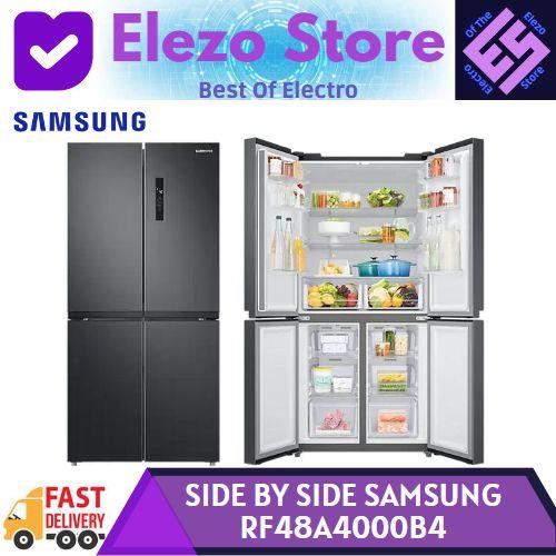 SAMSUNG RF48A4000B4 KULKAS SIDE BY SIDE 4 PINTU INVERTER 468L - Shop ...