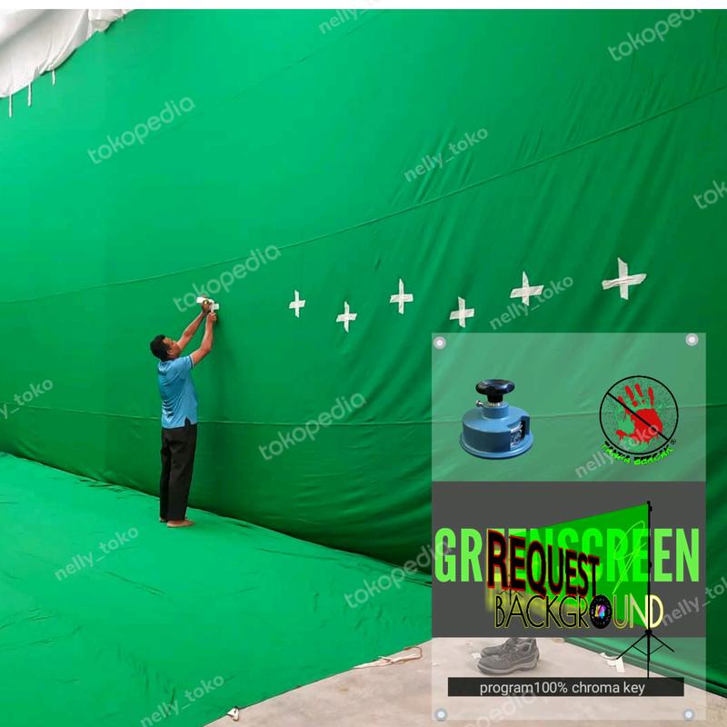 Bahan backdrop fotografi videografi lebar 4 meter greenscreen - Shop ...