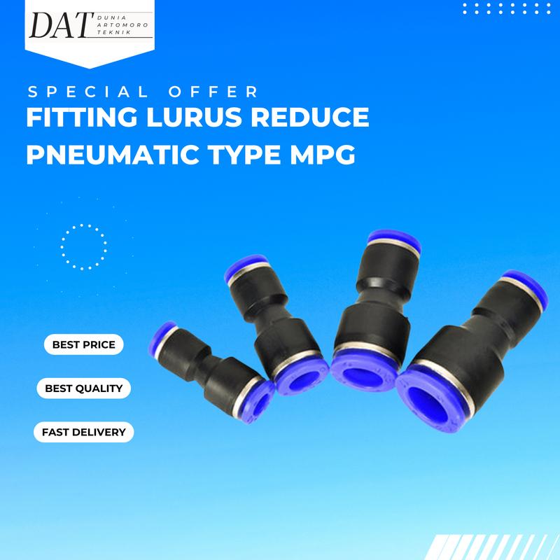 PG Fitting Lurus Reduce Pneumatic Slip Lock Selang Ke Selang - Shop ...