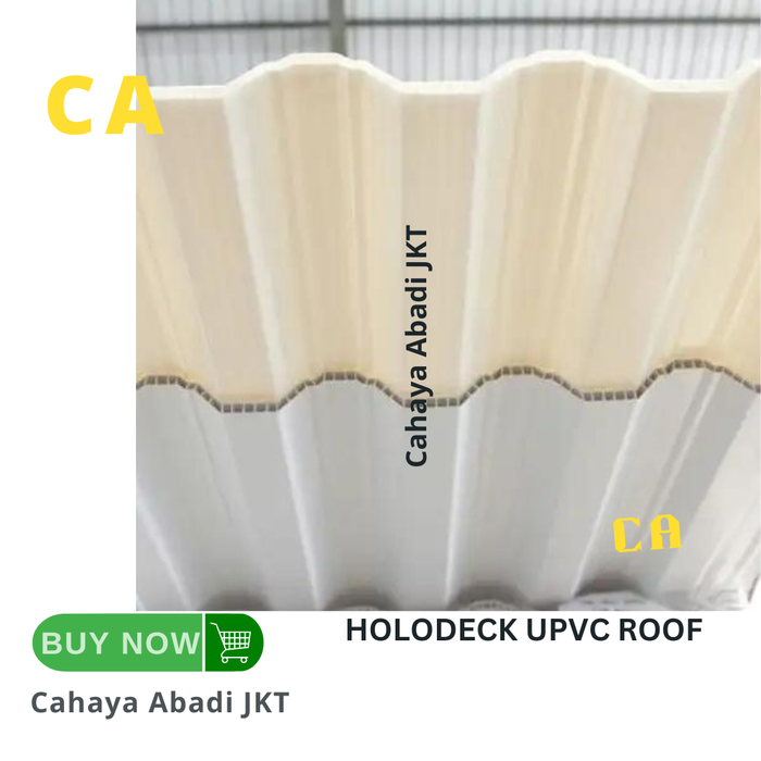 Jual HOLODECK UPVC ROOF ATAP SEMI TRANSPARAN 4METER - Jakarta Pusat ...