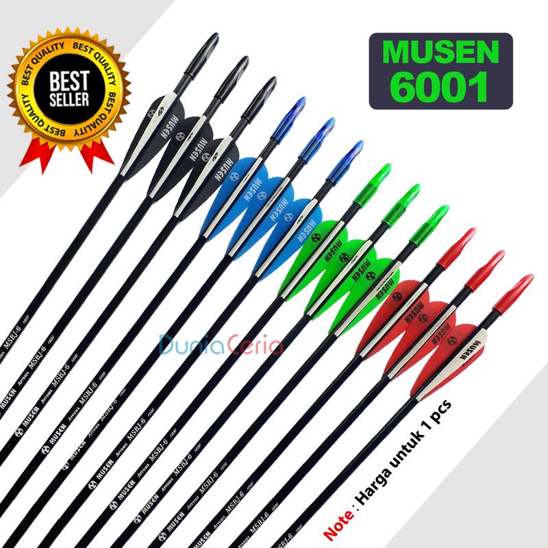 Anak Panah Arrow Musen 6mm Spine 1200 MSBJ-6001 - Shop | Tokopedia