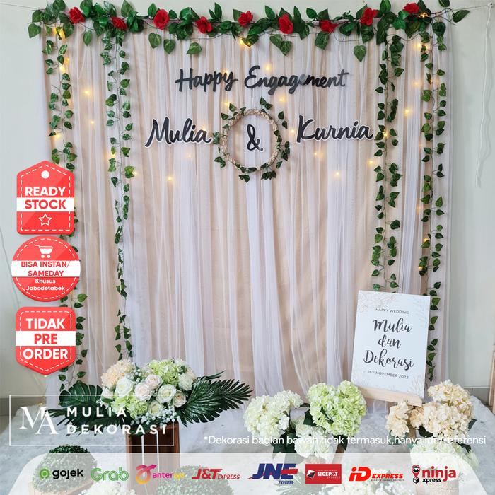 Jual Dekorasi Lamaran Nikahan Syukuran Aqiqah Khitan Background Paket ...