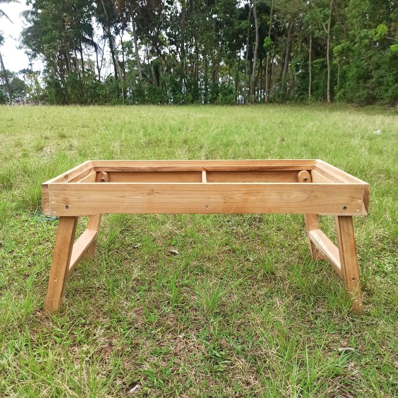 Braket Meja Kayu Jati Stand Box Camping Walnut Wood Braket "SUPER ...