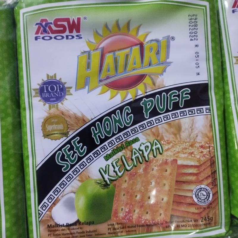 hatari see hong puff malkist kelapa 245gr - Shop | Tokopedia