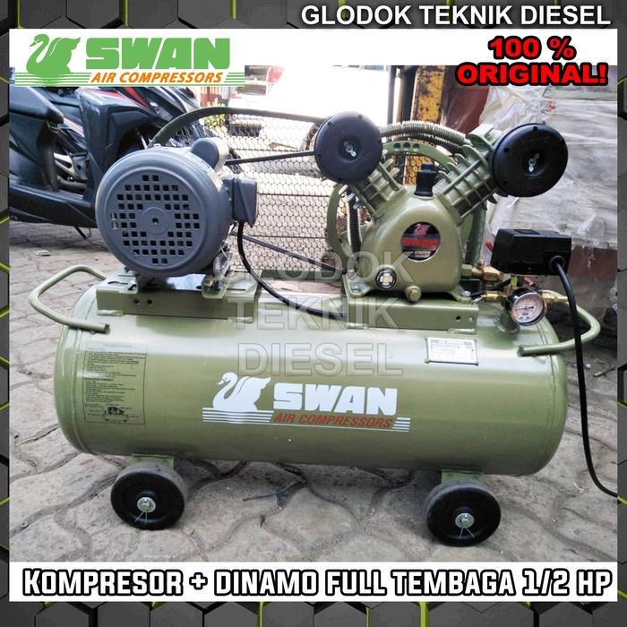 Jual SWAN AIR COMPRESSOR (S SERIES) 1/2 HP KOMPRESOR ANGIN ORIGINAL SVP ...
