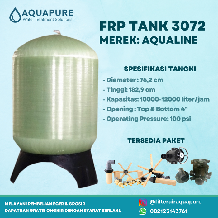 Jual Tangki FRP 3072 Aqualine / Tabung filter 3072 / Tangki filter Air ...