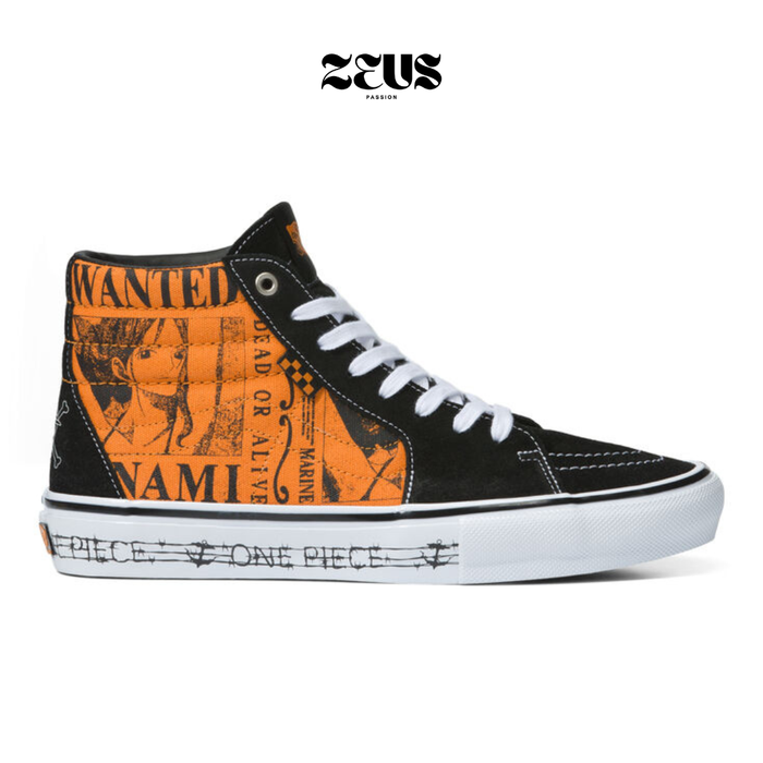 Jual VANS X ONE PIECE SK8 HI SKATE WANTED NAMI ORANGE ORIGINAL - 45 ...