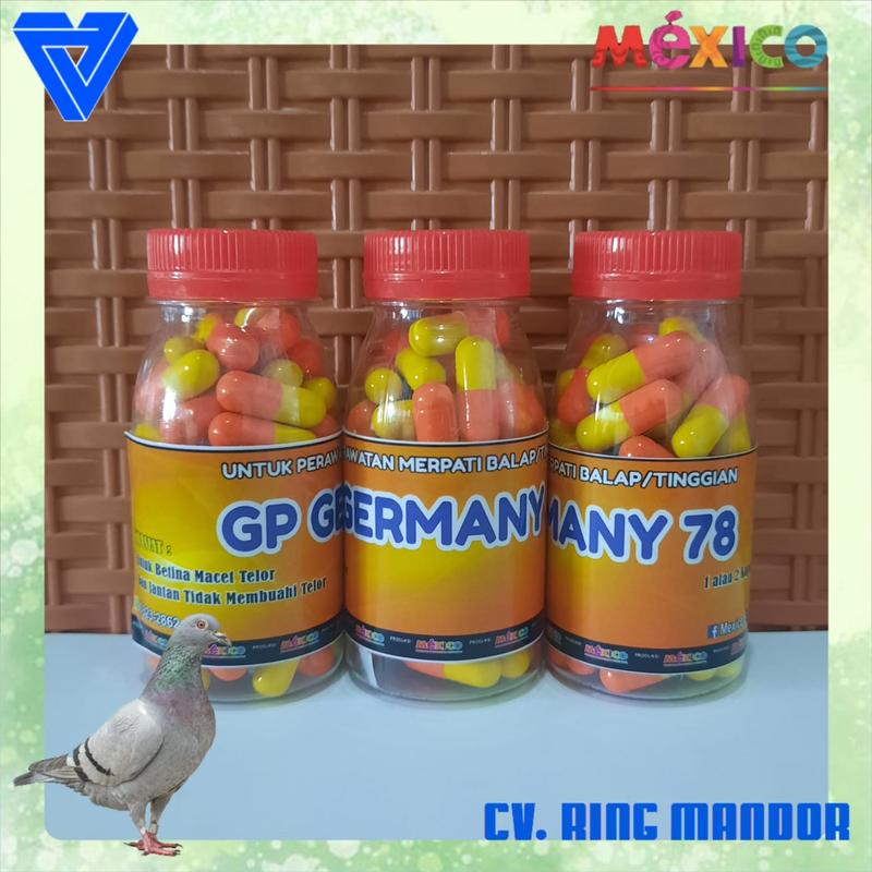 OBAT UNTUK MERPATI INFERTIL GP GERMANY 50 KAPSUL - Shop | Tokopedia