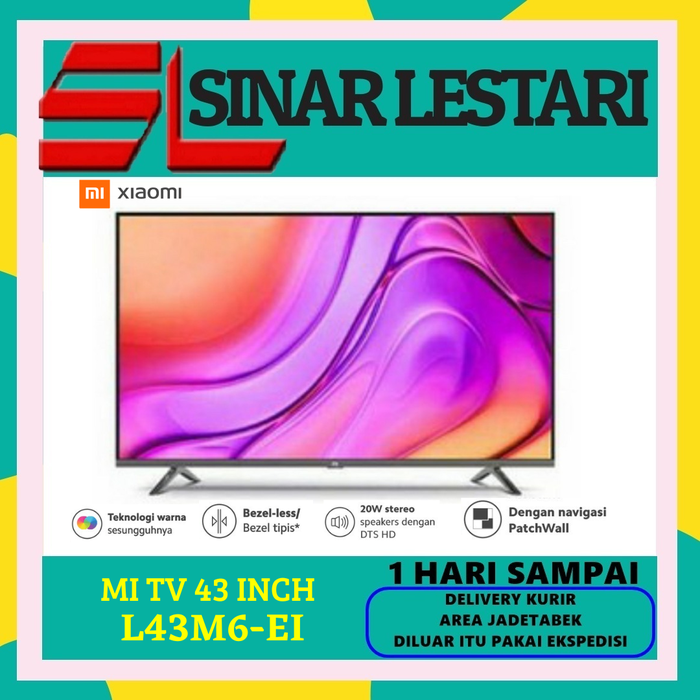 Promo MI TV XIAOMI l43m6-EI ANDROID TV 43 INCH UHD 4K bezzelles DESIGN ...
