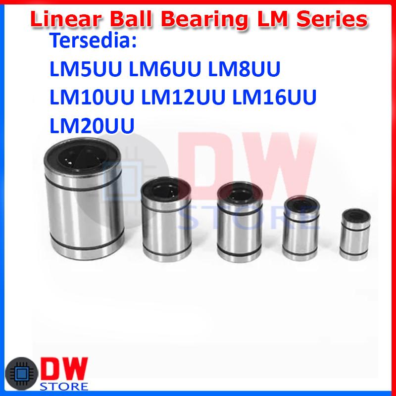 Linear Ball Bearing LM5UU LM6UU LM8UU LM10UU LM12UU LM16UU LM20UU ...