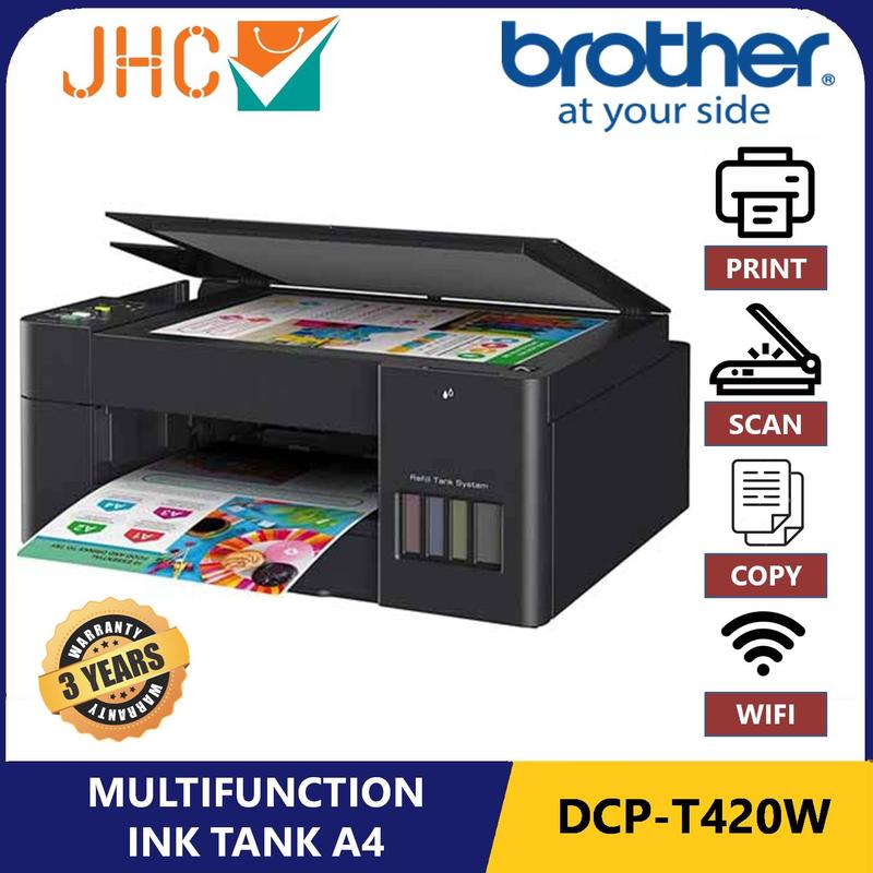 BROTHER Printer DCP-T420W Ink Tank Warna Multifungsi WIFI T420 - Shop ...