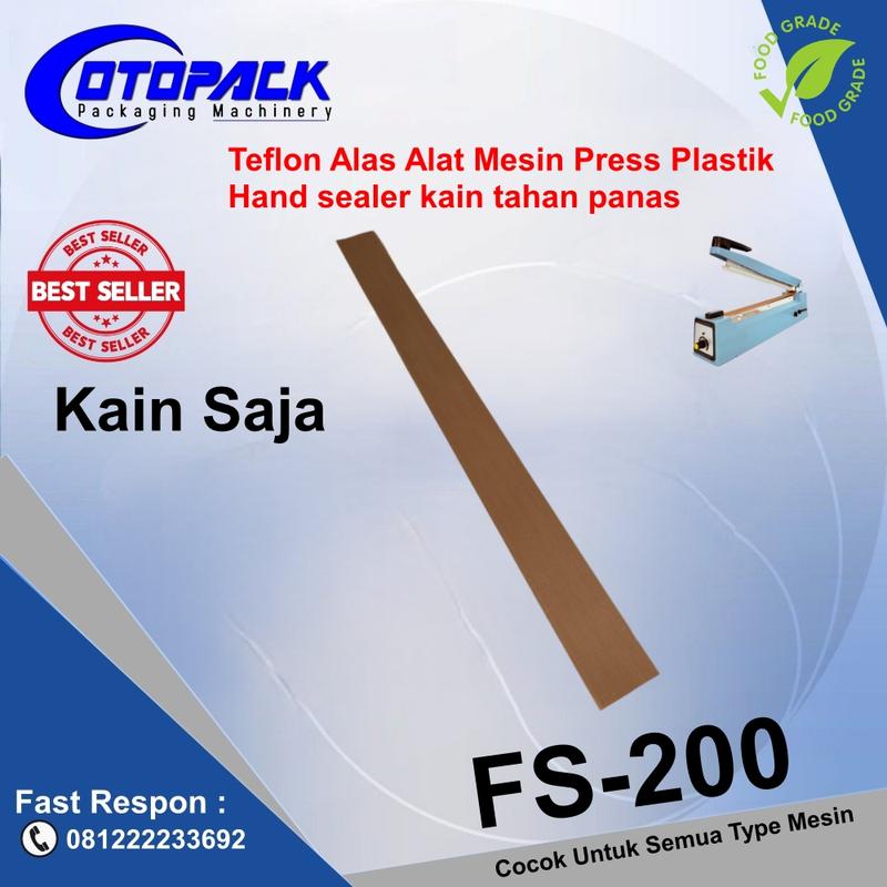 Kain Teflon Tahan Panas 20cm 30cm 40cm 50cm 60cm 80cm 100cm Sealer ...