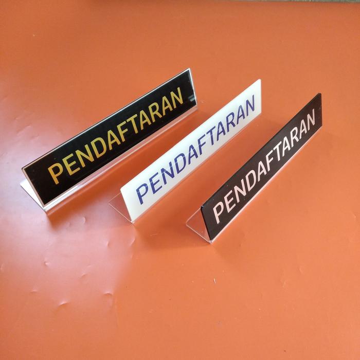 Jual Akrilik Pendaftaran / Akrilik Meja Pendaftaran / Akrilik Lipat ...