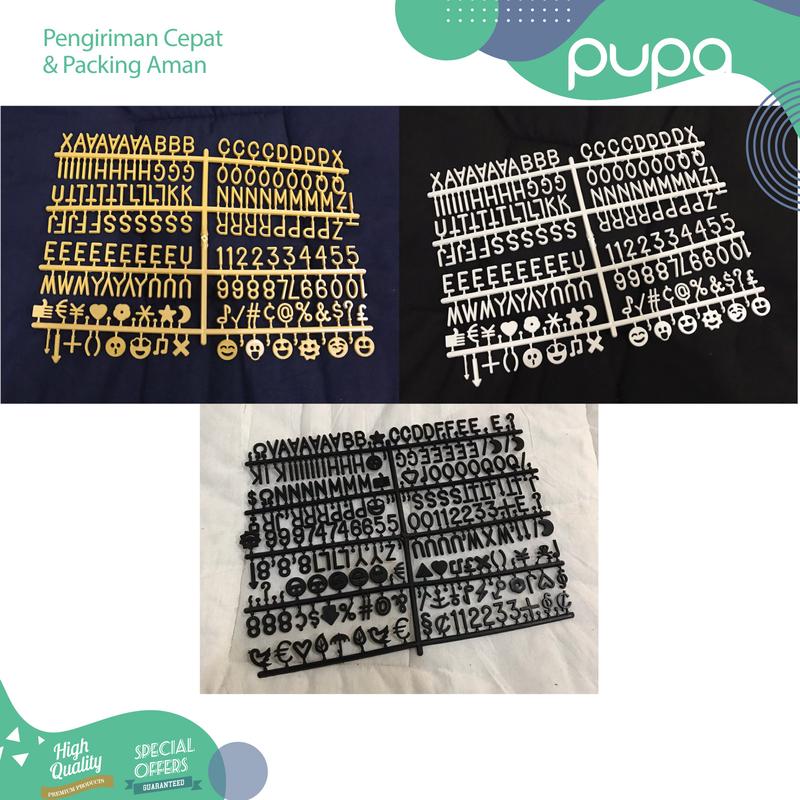 SET HURUF DAN ANGKA LETTER BOARD TAMBAHAN REFILL Tulisan /abjad - Shop ...