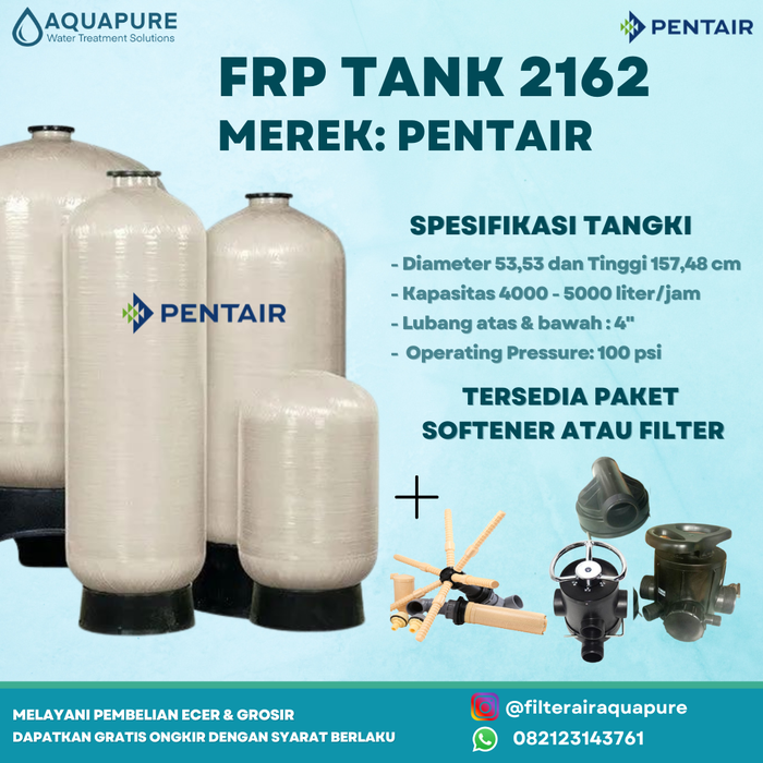 Jual Tangki FRP 2162 Pentair / Tabung Filter 2162 / Tangki Filter Air ...