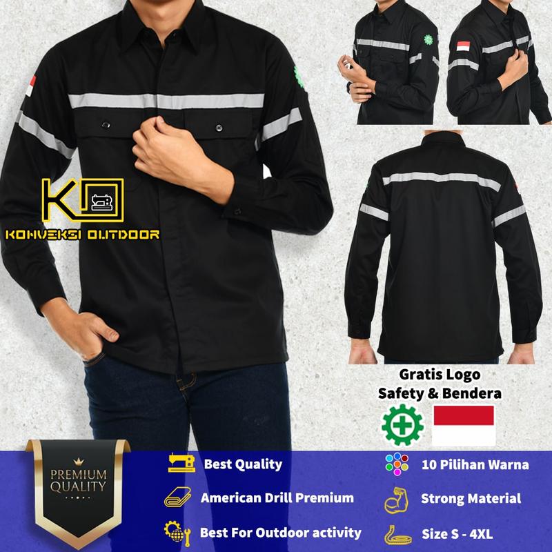 Baju Seragam Atasan Kemeja Werpak Safety Warepack Lengan Panjang - Shop ...
