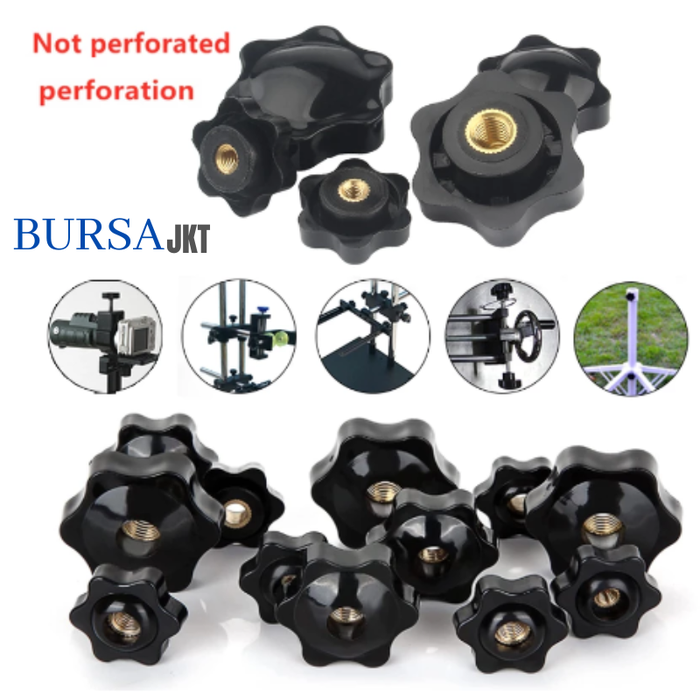 Jual BAUT KEPALA HANDLE KNOB FEMAIL THREAD SCREW M5 M6 M8 M10 M12 ( MIN ...