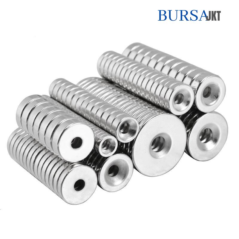 MAGNET NEODYMIUM SUPER KUAT N52 KOIN CINCIN RING BAUT 10 - 25MM - Shop ...
