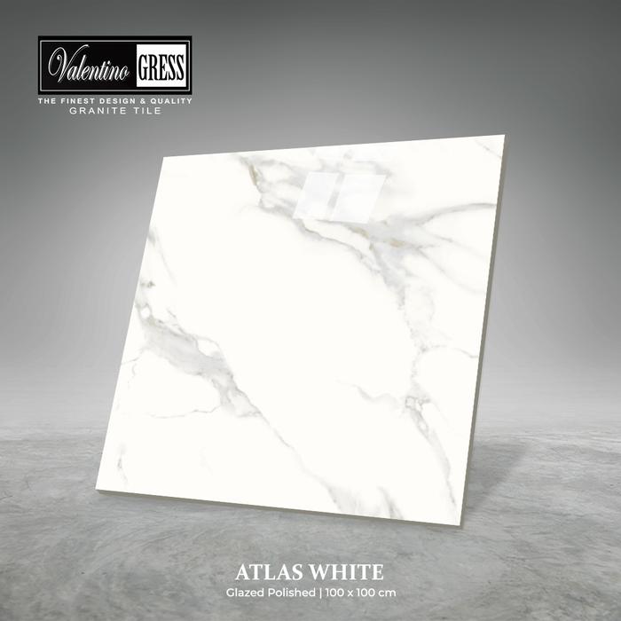 Jual GRANITE VALENTINO GRESS 100x100 CM - ATLAS WHITE - Jakarta Pusat ...