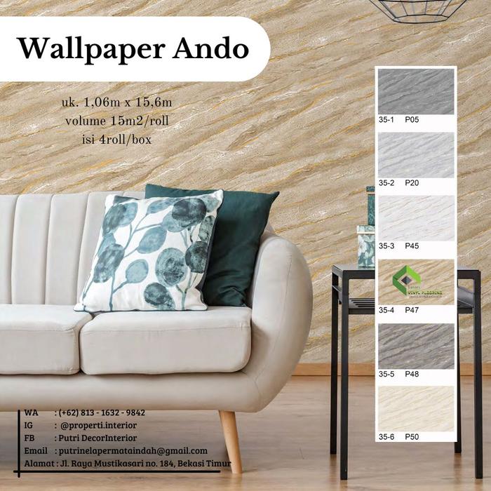Jual Wallpaper roll besar by Ando 15m2/roll - Jakarta Timur - Luxury ...