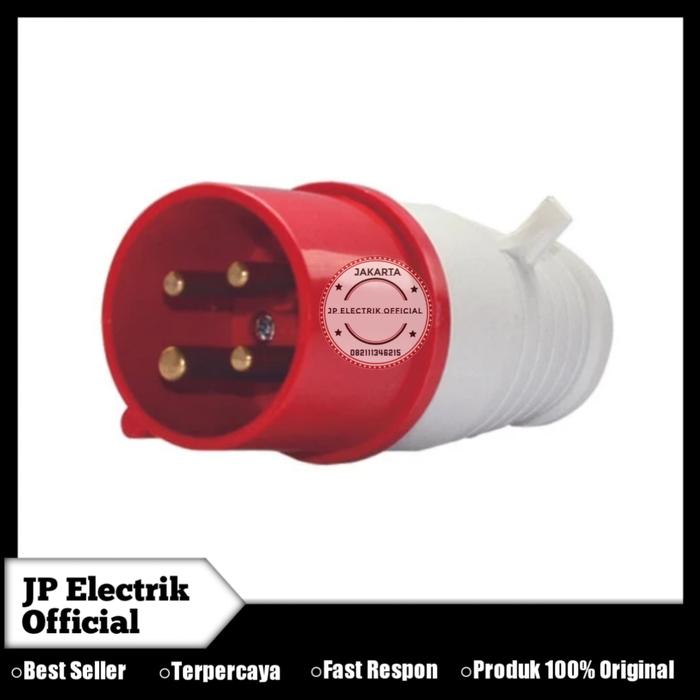 Jual Steker Genset 4 Pin 32A CEE 024 Industrial Plug 4 Pin 32A ...