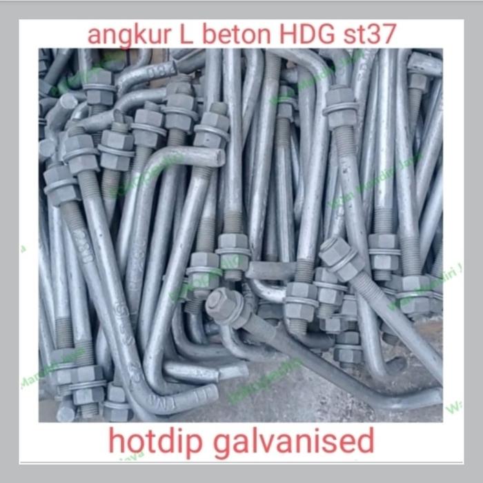 Jual PO angkur L besi beton HDG m24 x 40cm x 10cm ( total 330 batang ...