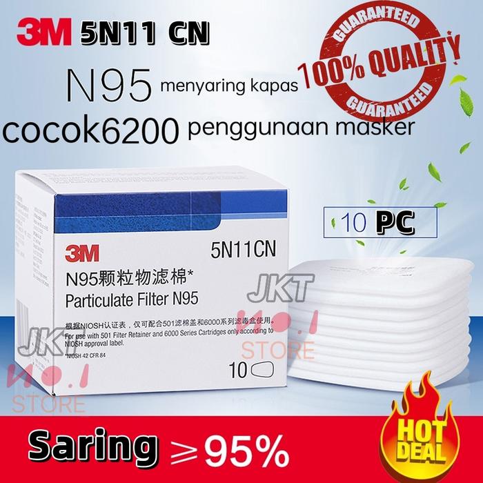 Jual 3M Filter 5N11 Masker N95 Particulate u/Respirator 1Pcs - Jakarta ...