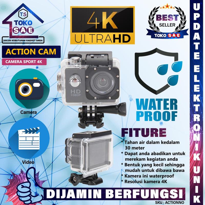 Kamera Luar Action 16MP Full HD Kogan Go Pro SJCAM Kualitas Terbaik ...