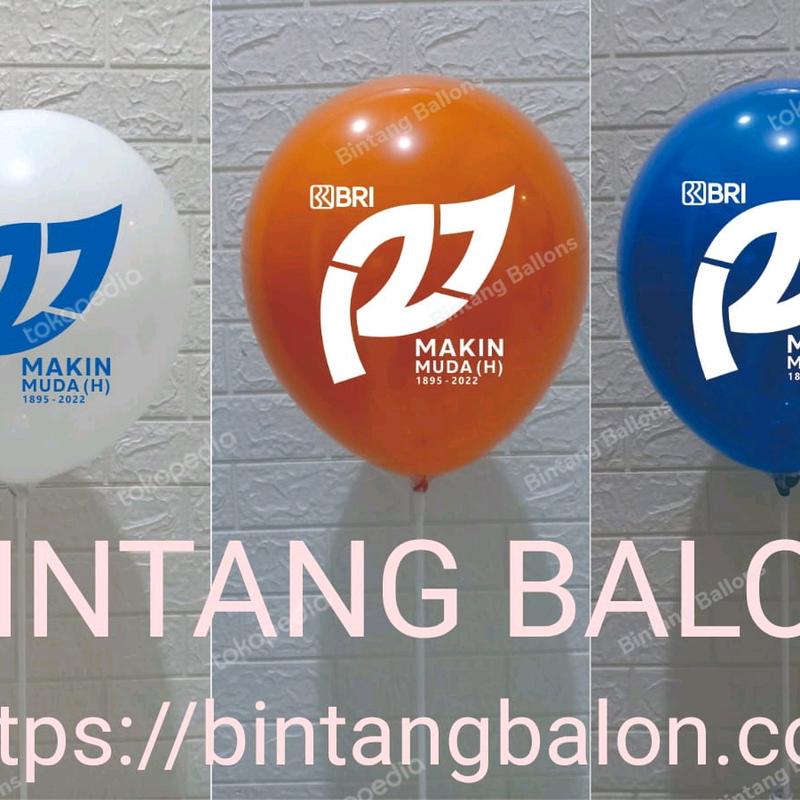 Balon Sablon HUT BRI 126 tahun 2021 - Shop | Tokopedia
