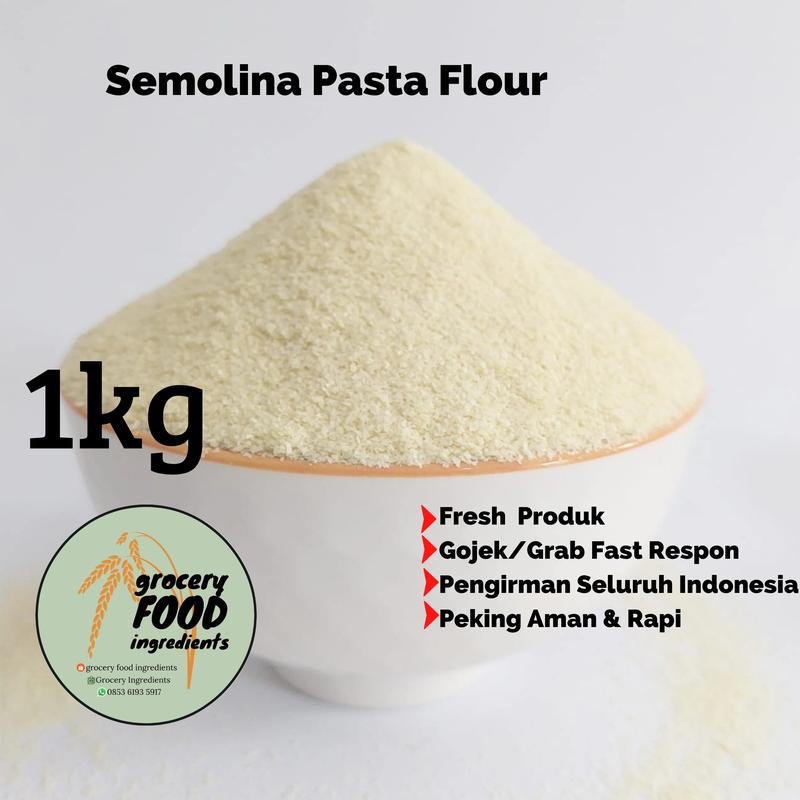 Semolina Pasta Flour / Gojek Fast Response -1kg - Shop | Tokopedia