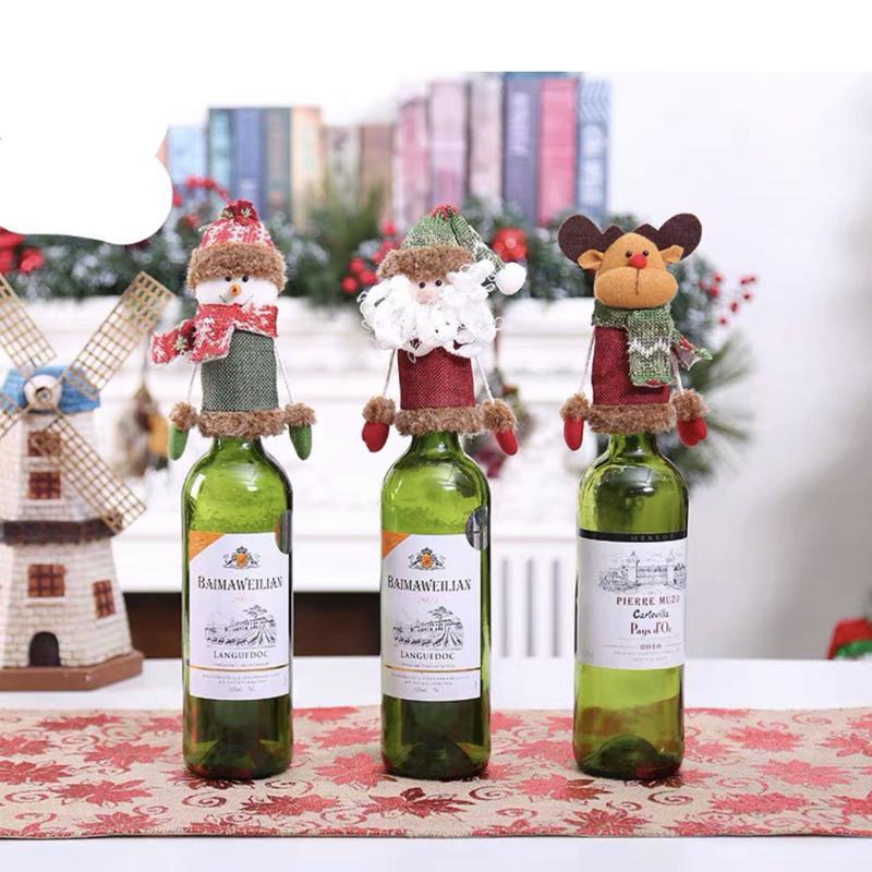 Wine Christmas Bottle Toppers // Cover Botol Wine - Shop | Tokopedia