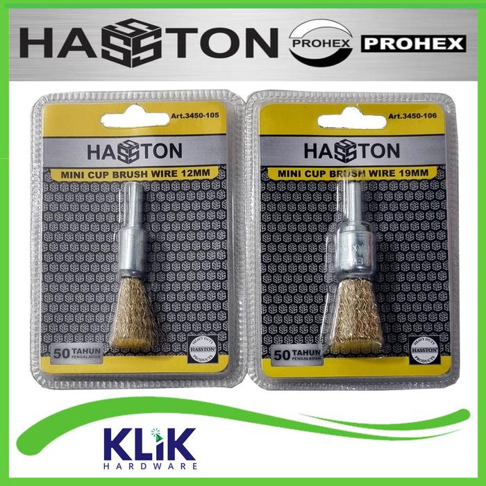 Jual HASSTON Sikat Kawat Baja Wire Gerinda Bor Model LURUS 12 19 24 28 ...