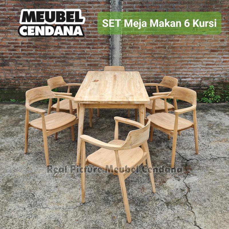 Set Meja Cafe/Resto Meja Makan / Kursi Meja Rumah Makan Jati - Shop ...