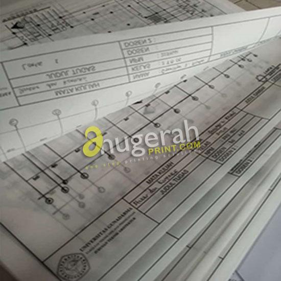 Jual Cetak Plotter Besar / Print Plot Gambar Kerja Bangunan / Gambar ...