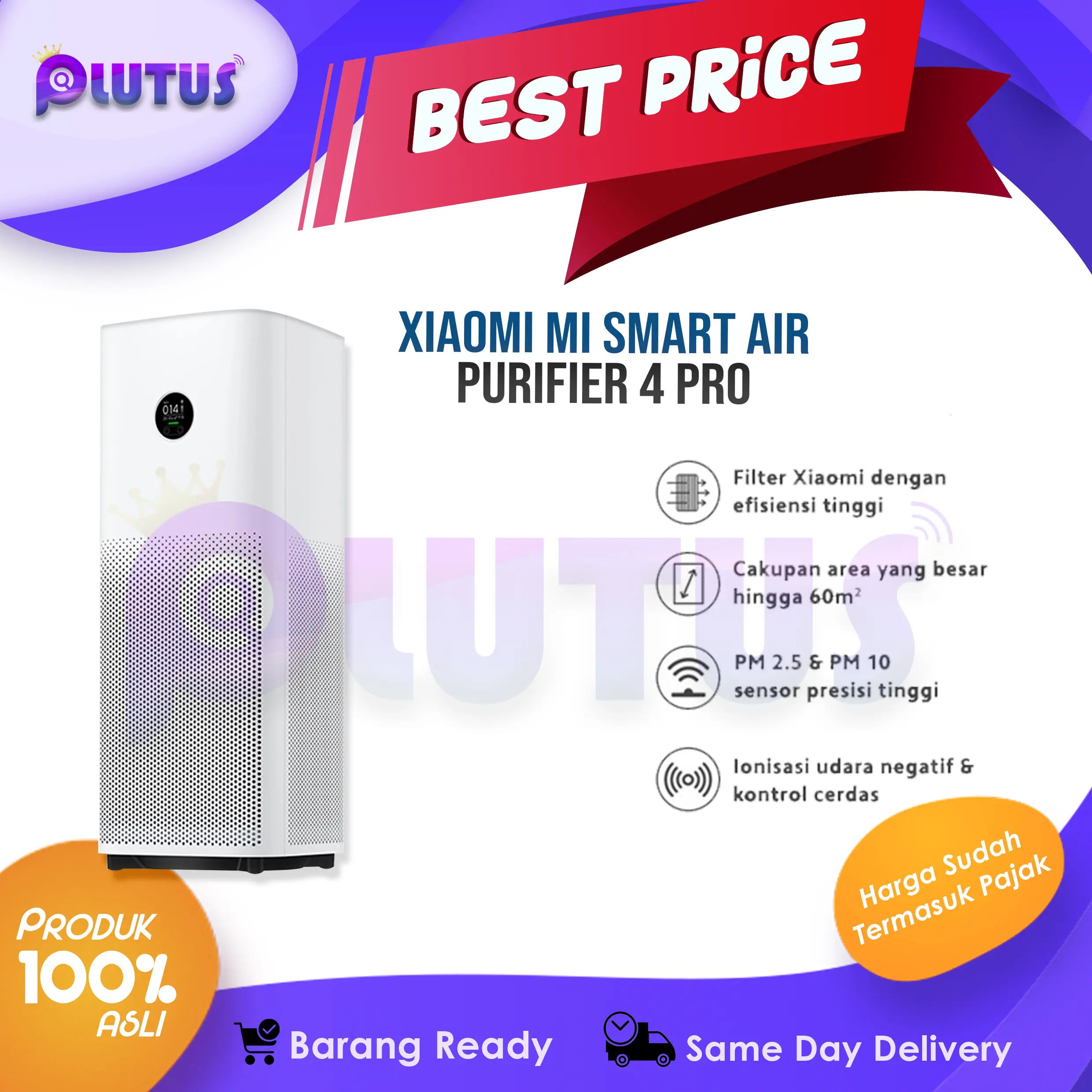 Xiaomi Mi Smart Air Purifier 4 Pro Garansi Resmi - Shop | Tokopedia