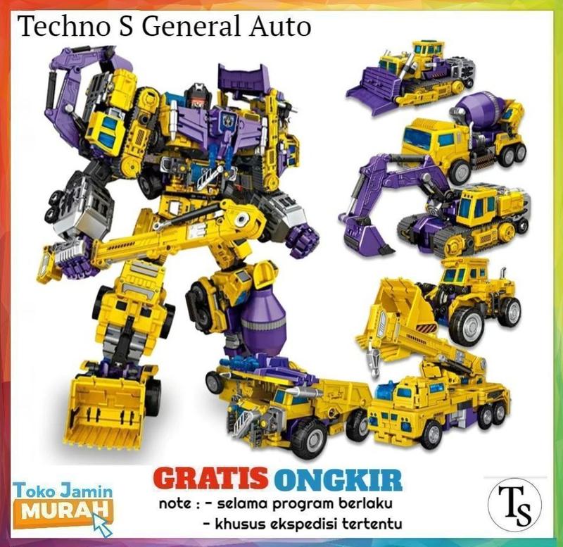 NBK Mainan Rakit Robot Devastator Transformer 6 in 1 - Shop | Tokopedia