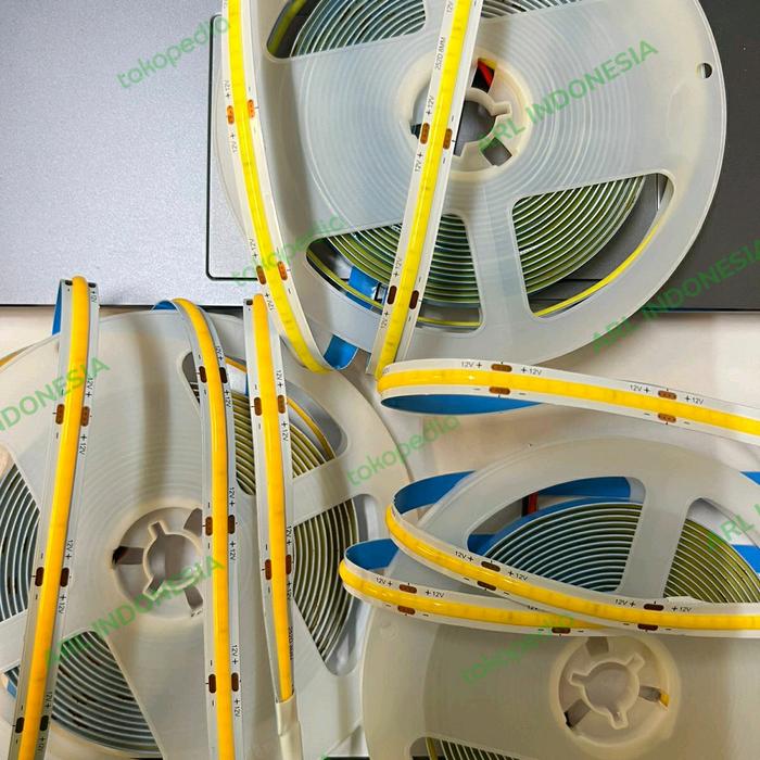 Jual Strip Led COB 12V 320led Murah Qualitas Warmwhite 3000k 4000K ...