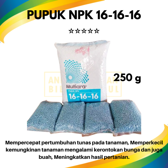 Jual Pupuk Npk Mutiara 16 16 16 Kemasan 250g - Kab. Kediri ...