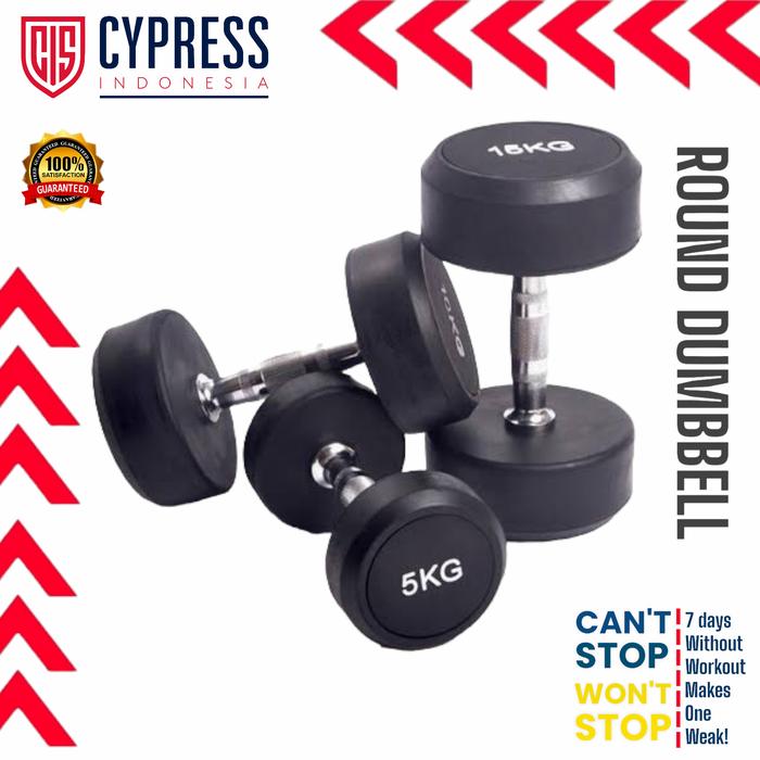 Jual Round Dumbbell Set - Dumbel Set - 2.5-25Kg - Jakarta Barat ...