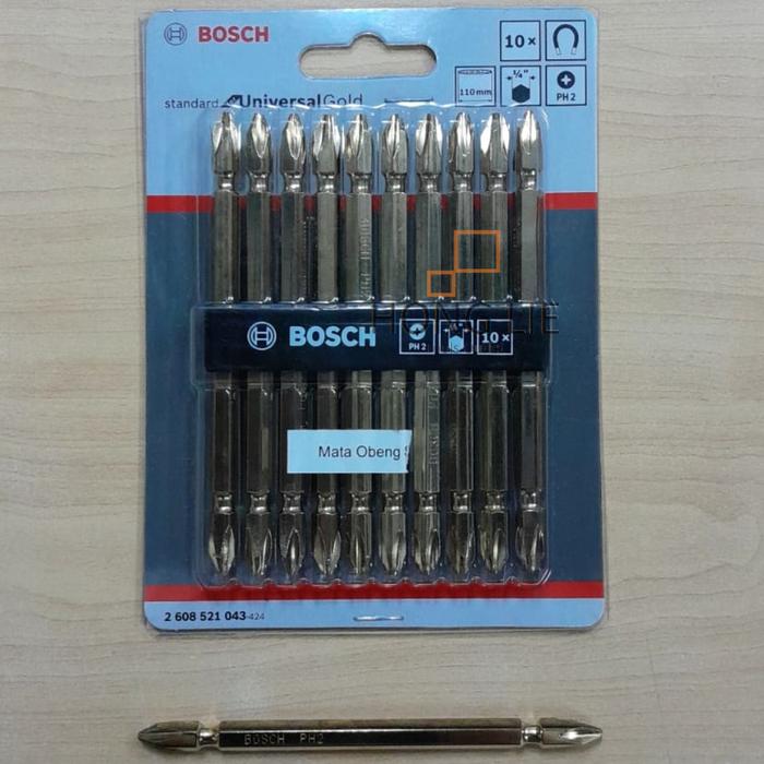 Jual Bosch Mata Obeng Bor Plus Driver + PH2 x 110mm Extra Panjang ...